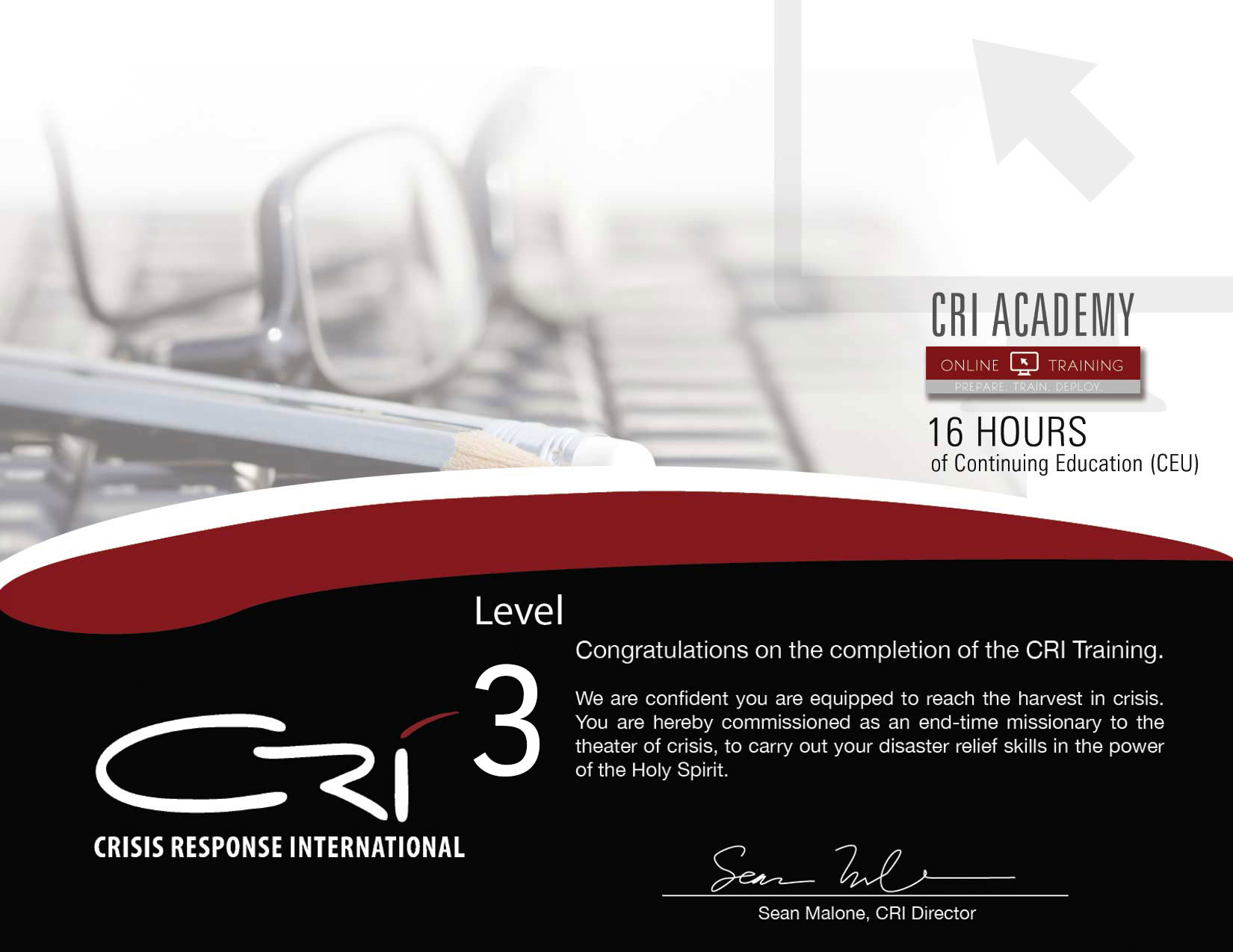 Course 3 - Advanced Crisis Response Training • CRI Academy • Accredible ...