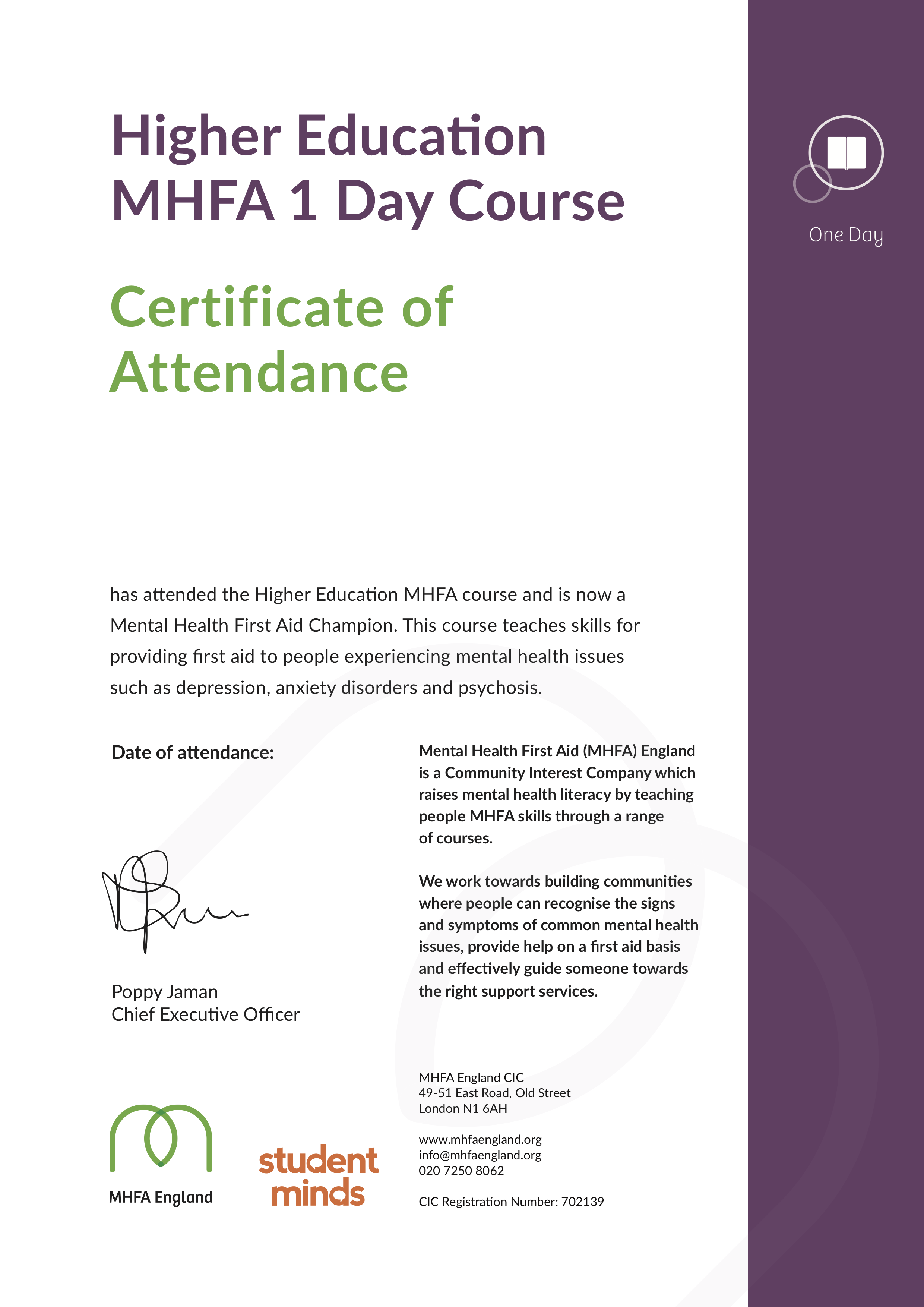 Mental Health First Aid England Credentials • Accredible • Certificates ...