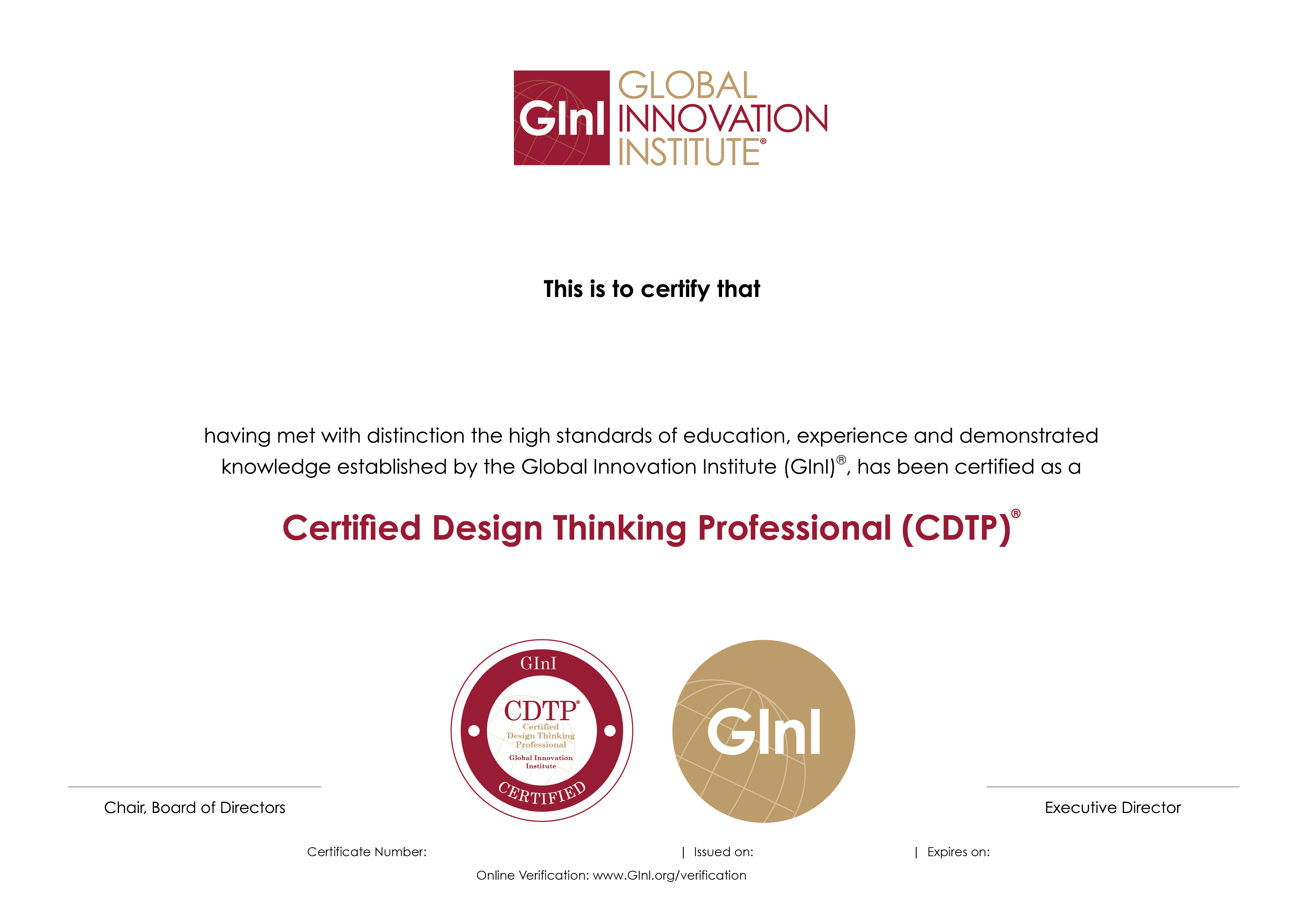 GInI | Global Innovation Institute Credentials • Accredible ...