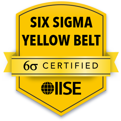 Six Sigma Yellow Belt • Institute of Industrial and Systems Engineers ...