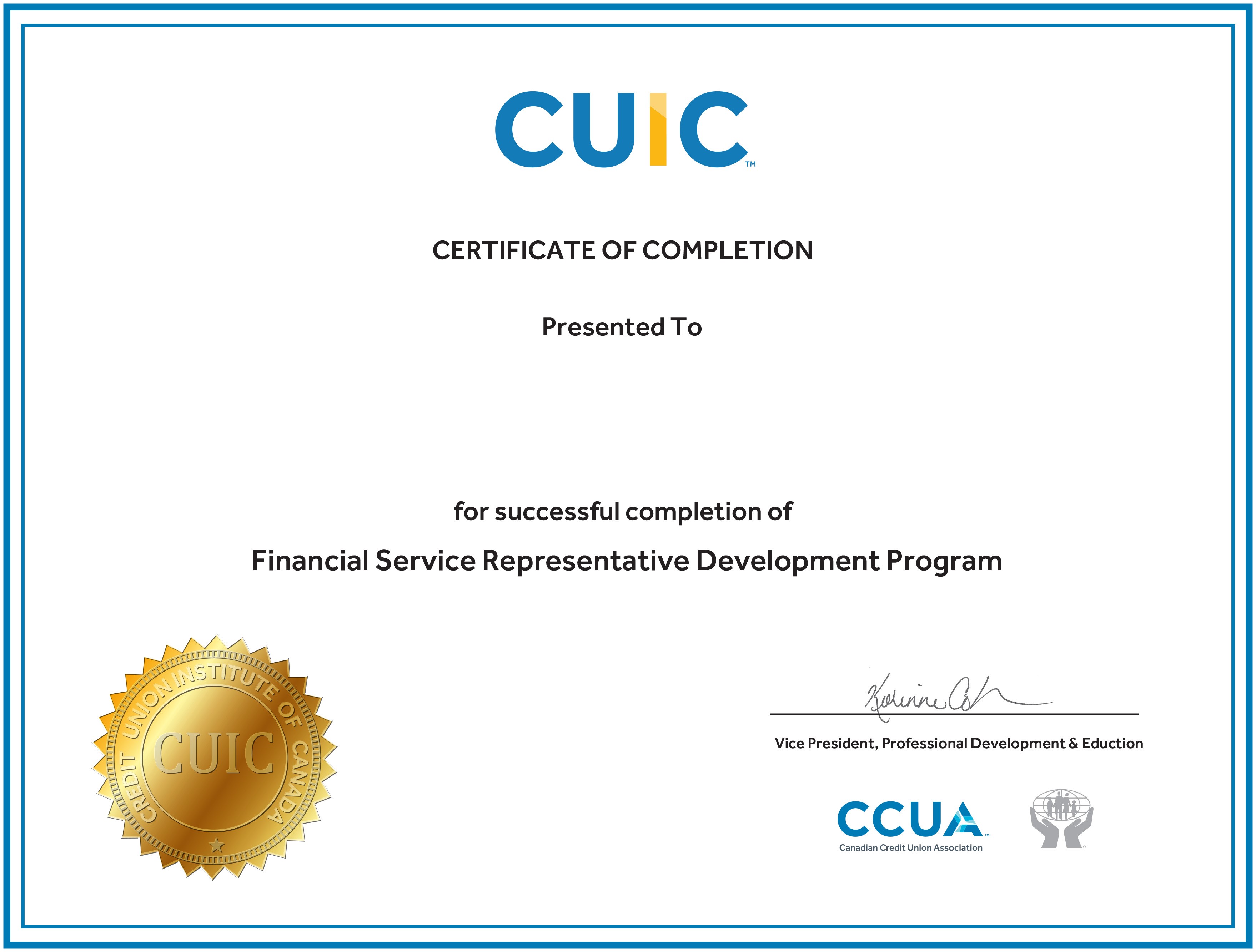 Credit Union Institute (CUIC® Inc.) and Dalhousie University ...