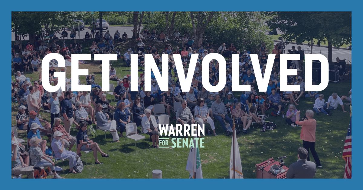 Volunteer with Team Warren | Warren for Senate