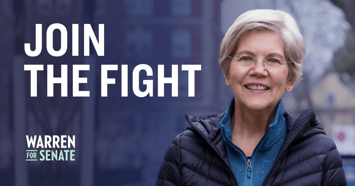 Join Our Fight | Warren for Senate