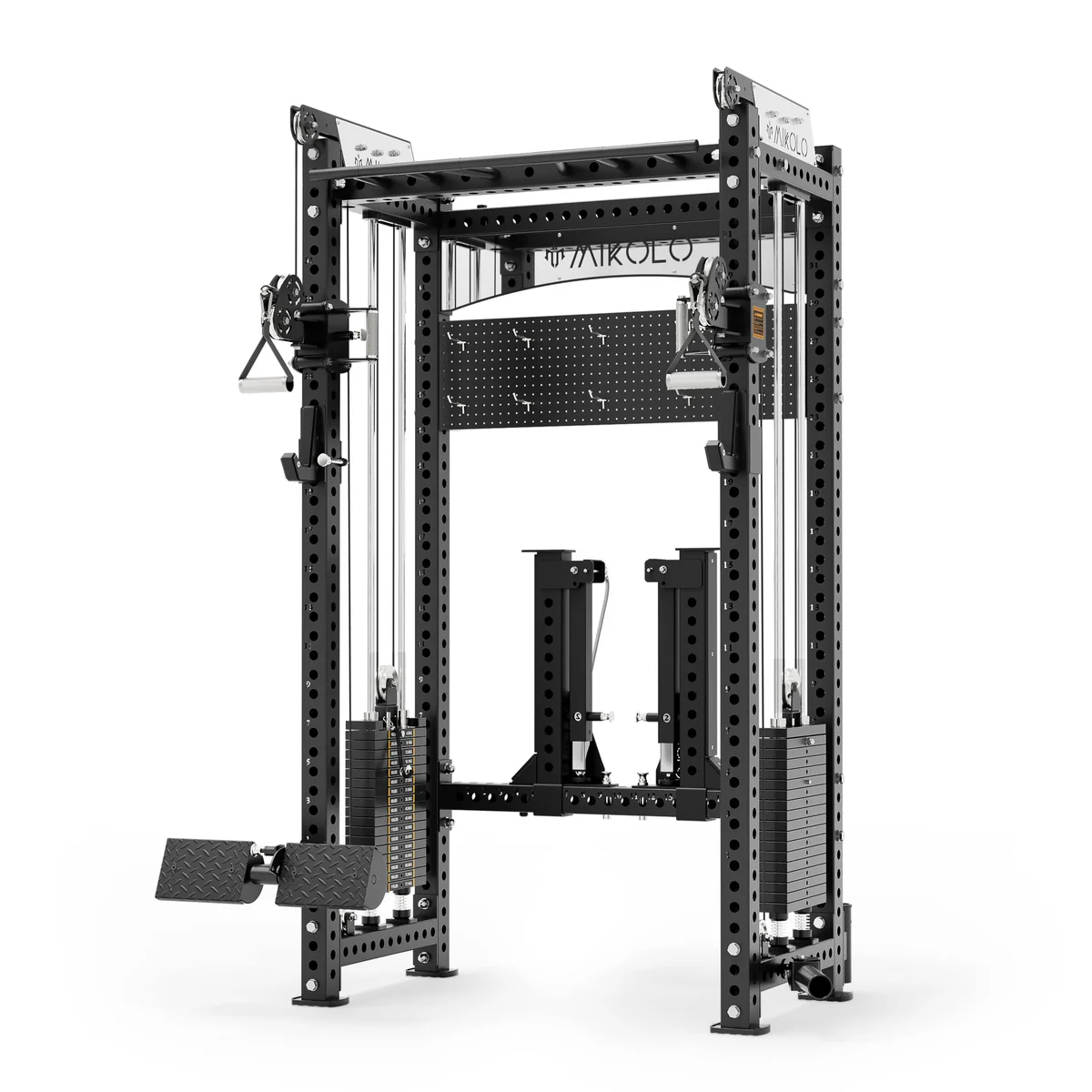 Mikolo Fitness ANUBIS™-2.0 Elite Half Rack Functional Trainer With Dual ...