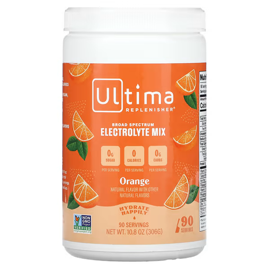 Ultima Replenisher, Electrolyte Drink Mix, Orange, 10.8 oz | Active Junky