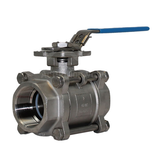 3PCE Full Bore Stainless Steel Atex Approved SIL Rated Ball Valve Lever
