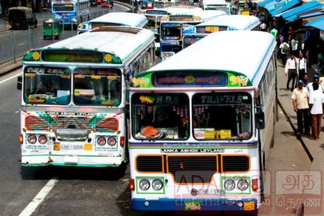 බස් වර්ජනය තාවකාලිකව නවතී