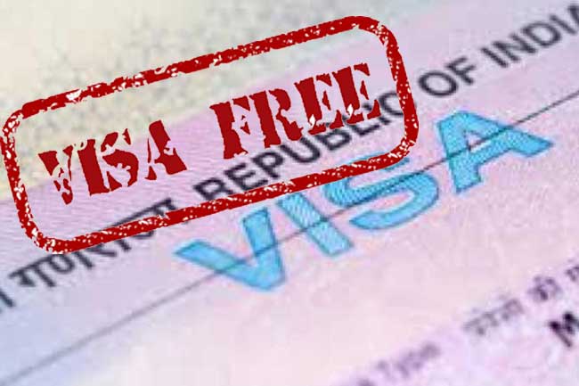රටවල් 7කට Free visa