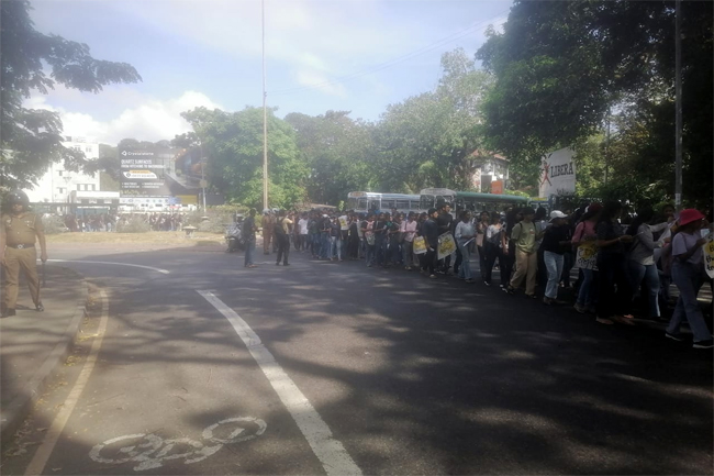 අන්තරේ විරෝධයක් නිසා කොළඹ තවත් පාරක් අවහිර වෙයි