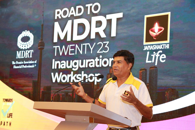 Road to MDRT 2023 நிகழ்வில் MDRT வெற்றியாளர்களை அங்கீகரித்த Janashakthi ...