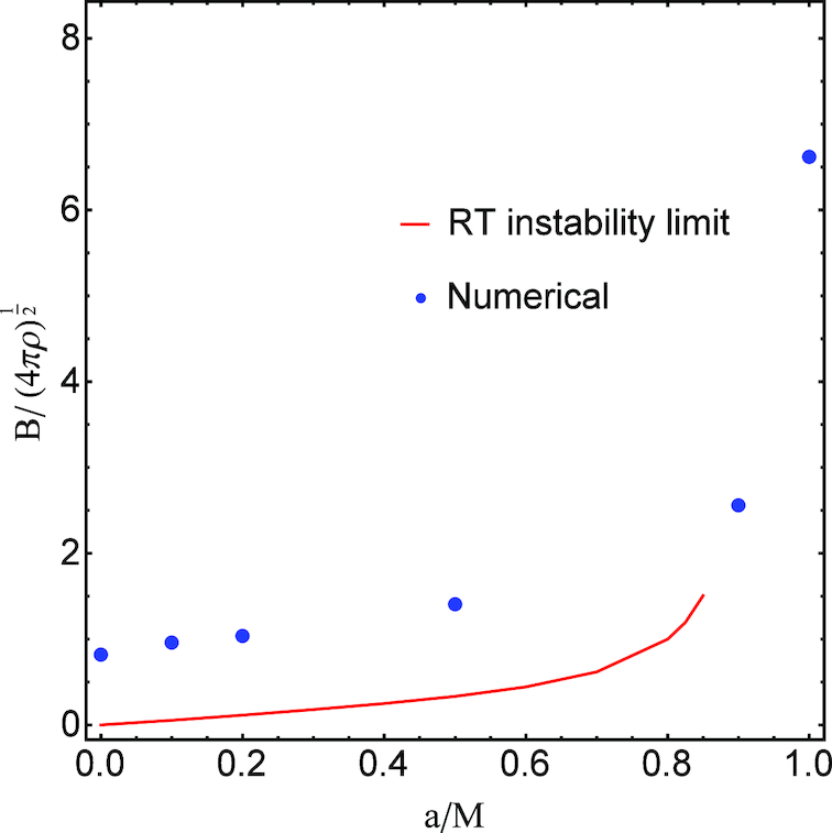 The magnetic Rayleigh-Taylor instability around astrophysical black ...