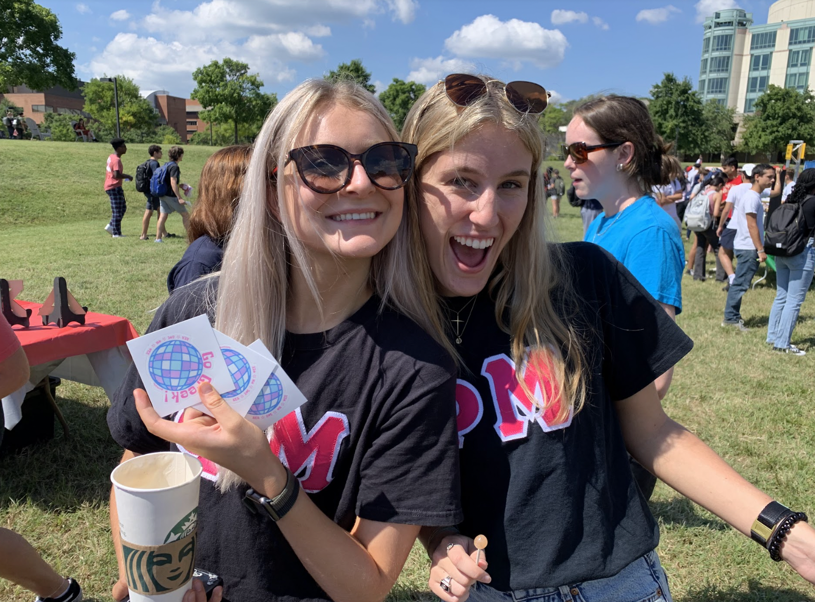Phi Mu Quatrefoil Hand Symbol