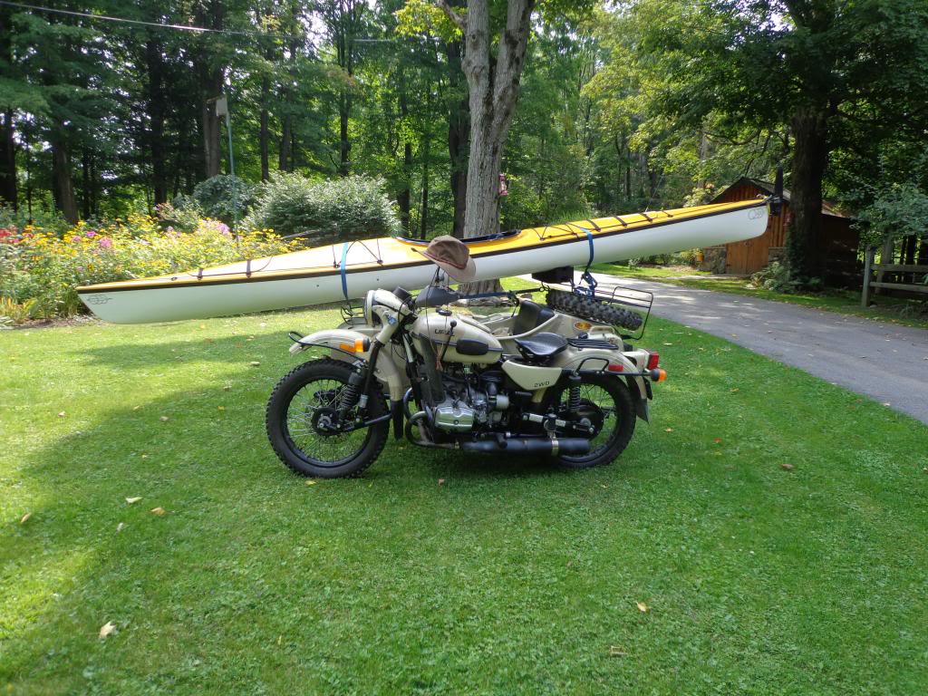 Sidecar kayak rack | Adventure Rider