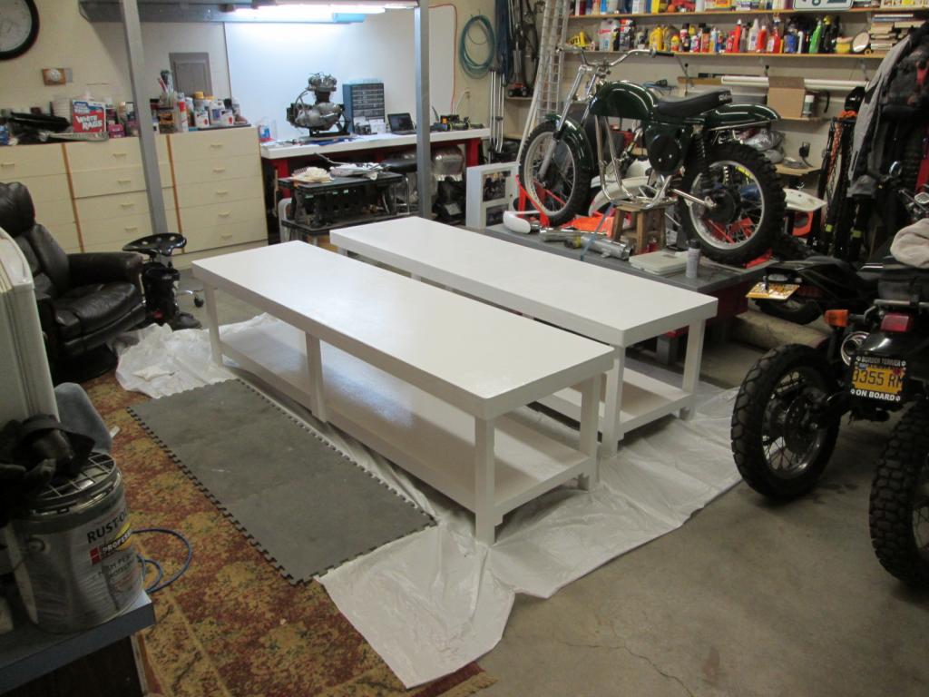 Homemade Motorcycle Work Table