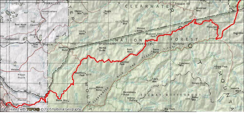 Magruder Road, Lolo Motorway, and other points between.... | Adventure ...