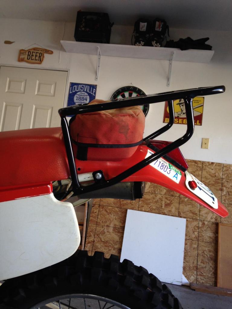 1989 XR600R - Tail Rack Options | Adventure Rider