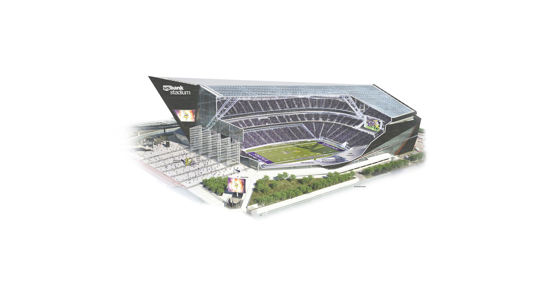 Take a Tour of the Sponsors of U.S. Bank Stadium, Home of This Year's ...
