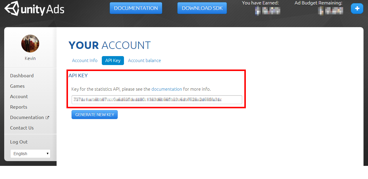 Linking your Unity Ads account | Knowledge base · Appfigures