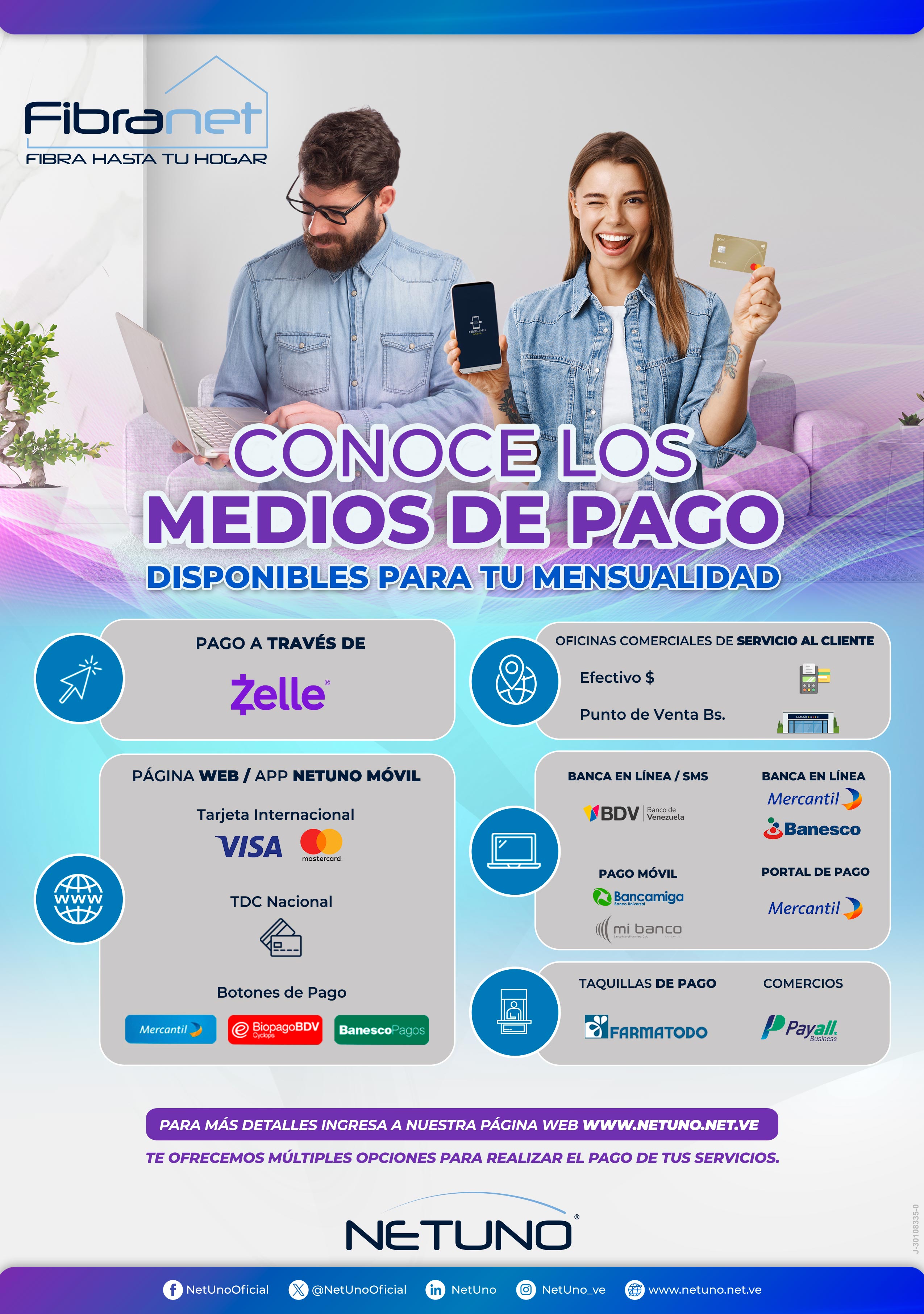 Pagar | NetUno Centro de ayuda