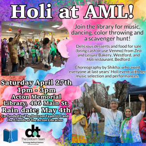 04/27/2024 | Holi at AML! | Acton Memorial Library