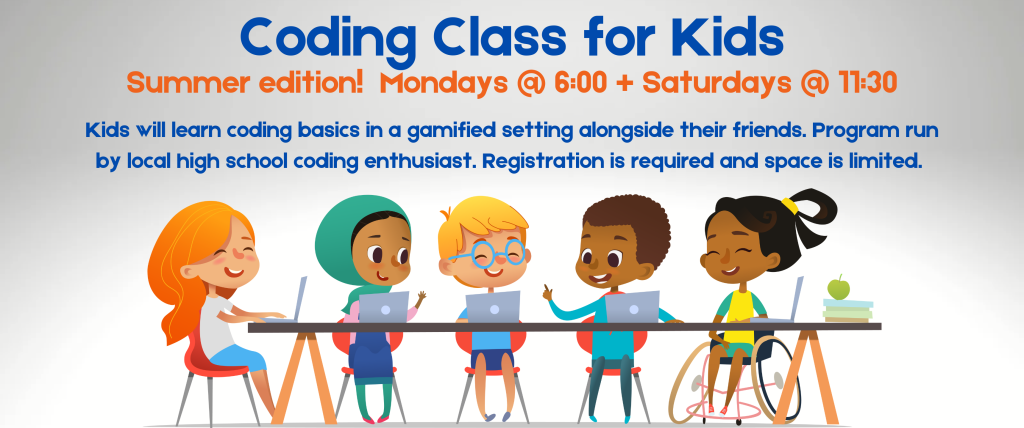 08/09/2025 | Coding Class for Kids *for grades K-5 | Ashland Public Library