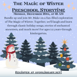 12/18/2023 | The Magic of Winter Preschool Storytime | Avon-Washington ...
