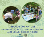 08/24/2023 | Hands on Nature | Ayer Library