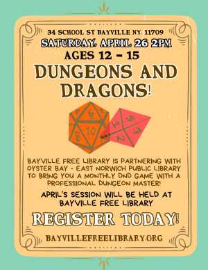 April 2025 Events | Bayville Free Library