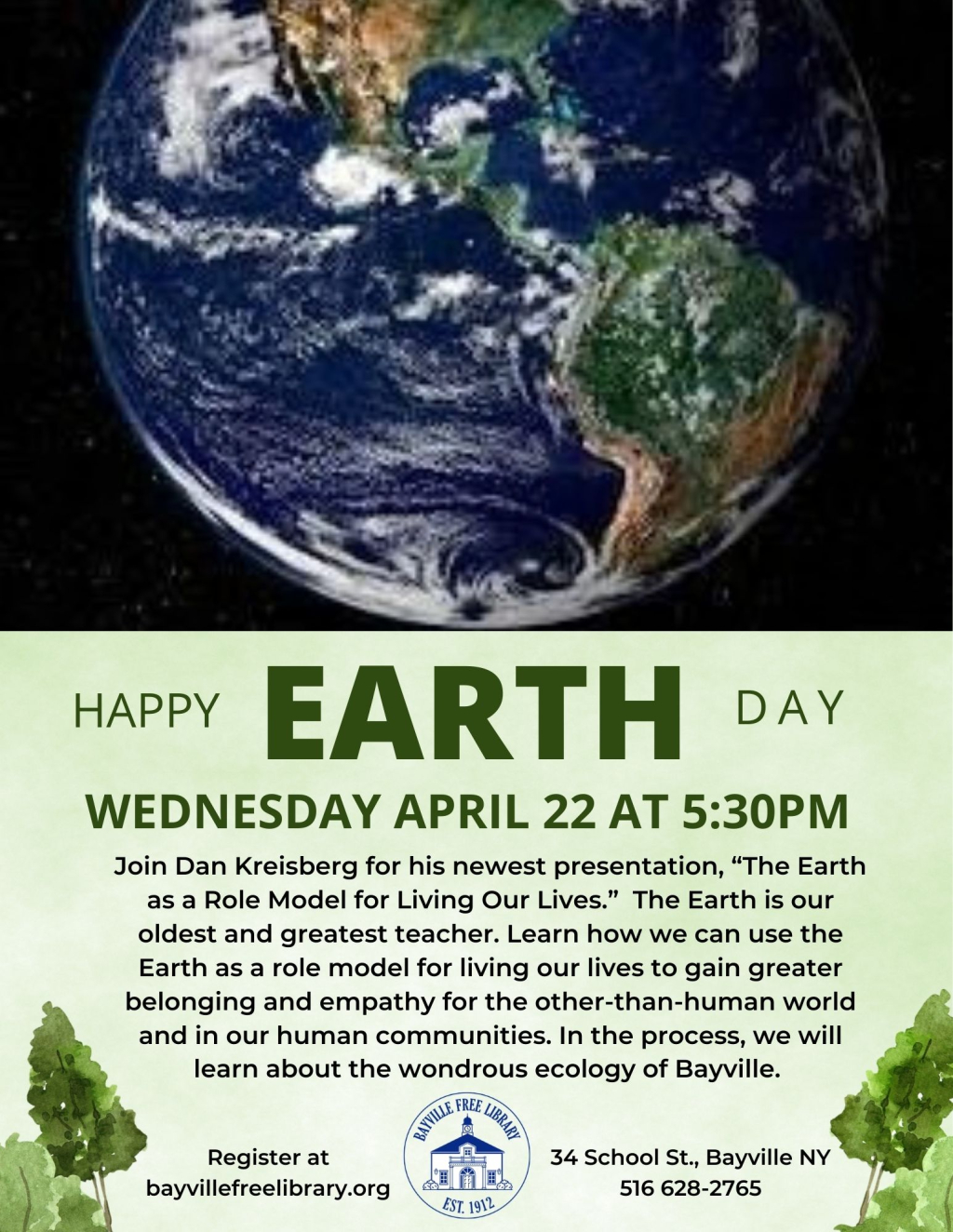 Wednesday, April 22, 2026 | Earth Day! The Earth as a Role Model for ...