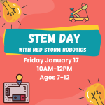 01/17/2025 | Red Storm Robotics STEM Day for ages 7-12 | Bedford Public ...