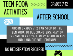 02/25/2025 | Teen Room Activities | Bellingham Public Library