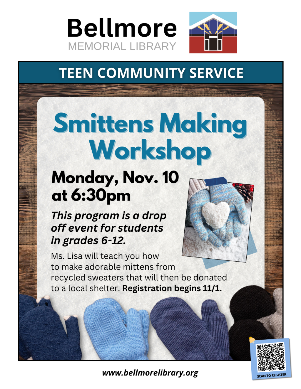Monday, November 10, 2025 | Community Service Project: Smitten Making ...
