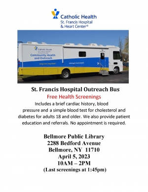 04/05/2023 | St. Francis Hospital Outreach Bus | Bellmore Memorial Library