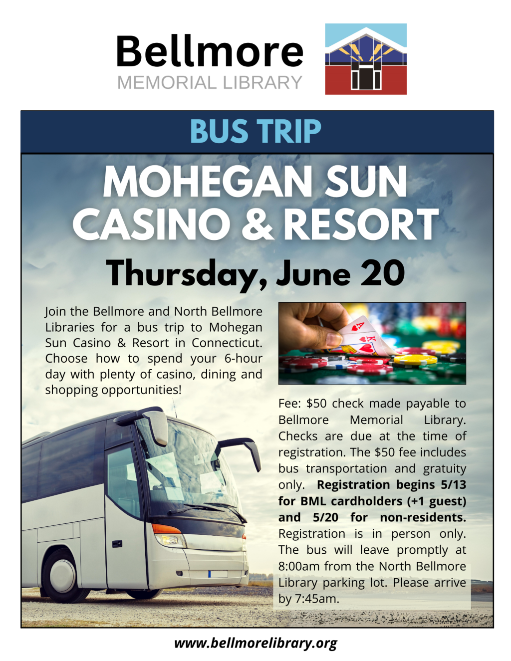 Thursday, June 20, 2024 | Bus Trip to Mohegan Sun Casino and Resort ...