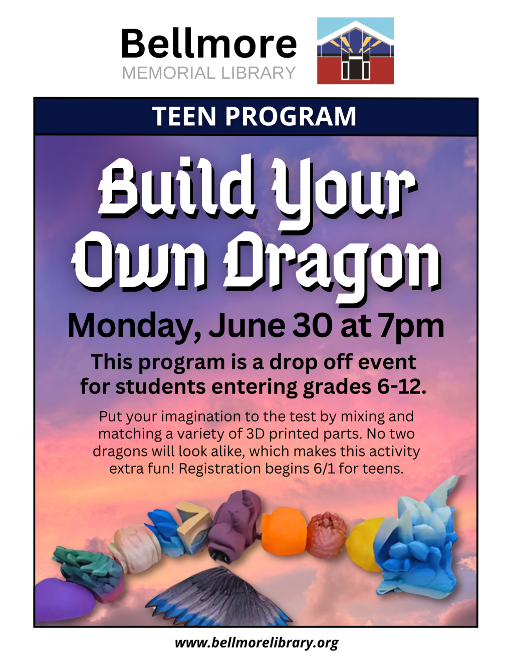 06/30/2025 | Teen Workshop: Build Your Own Dragon | Bellmore Memorial ...