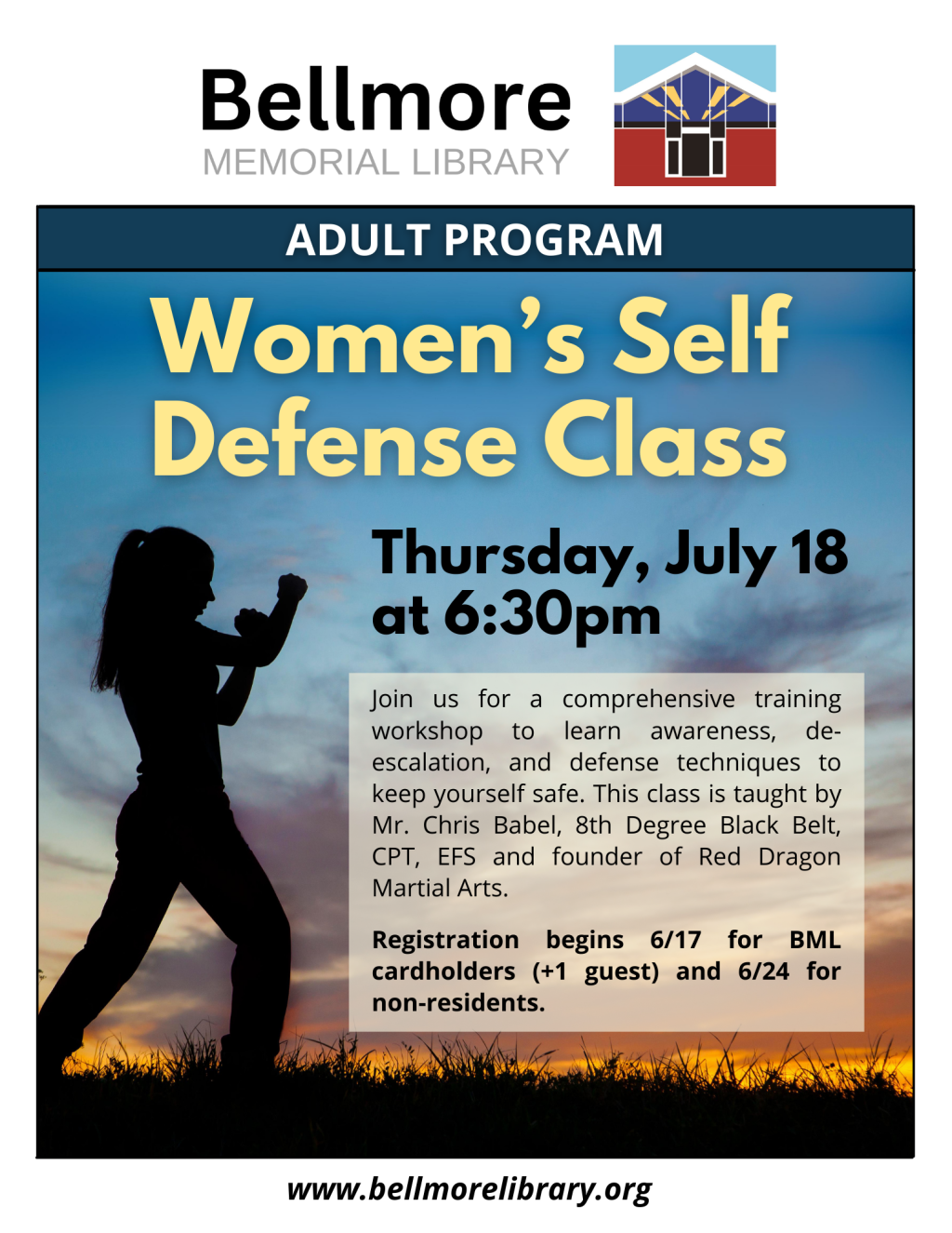Thursday, July 18, 2024 | Women's Self Defense Class | Bellmore ...