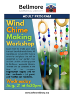 08/21/2024 | Wind Chime Making Workshop | Bellmore Memorial Library