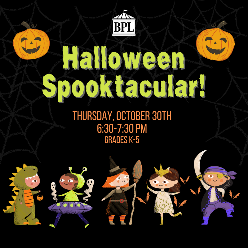 Thursday, October 30, 2025 | Halloween Spooktacular | Bethel Public Library