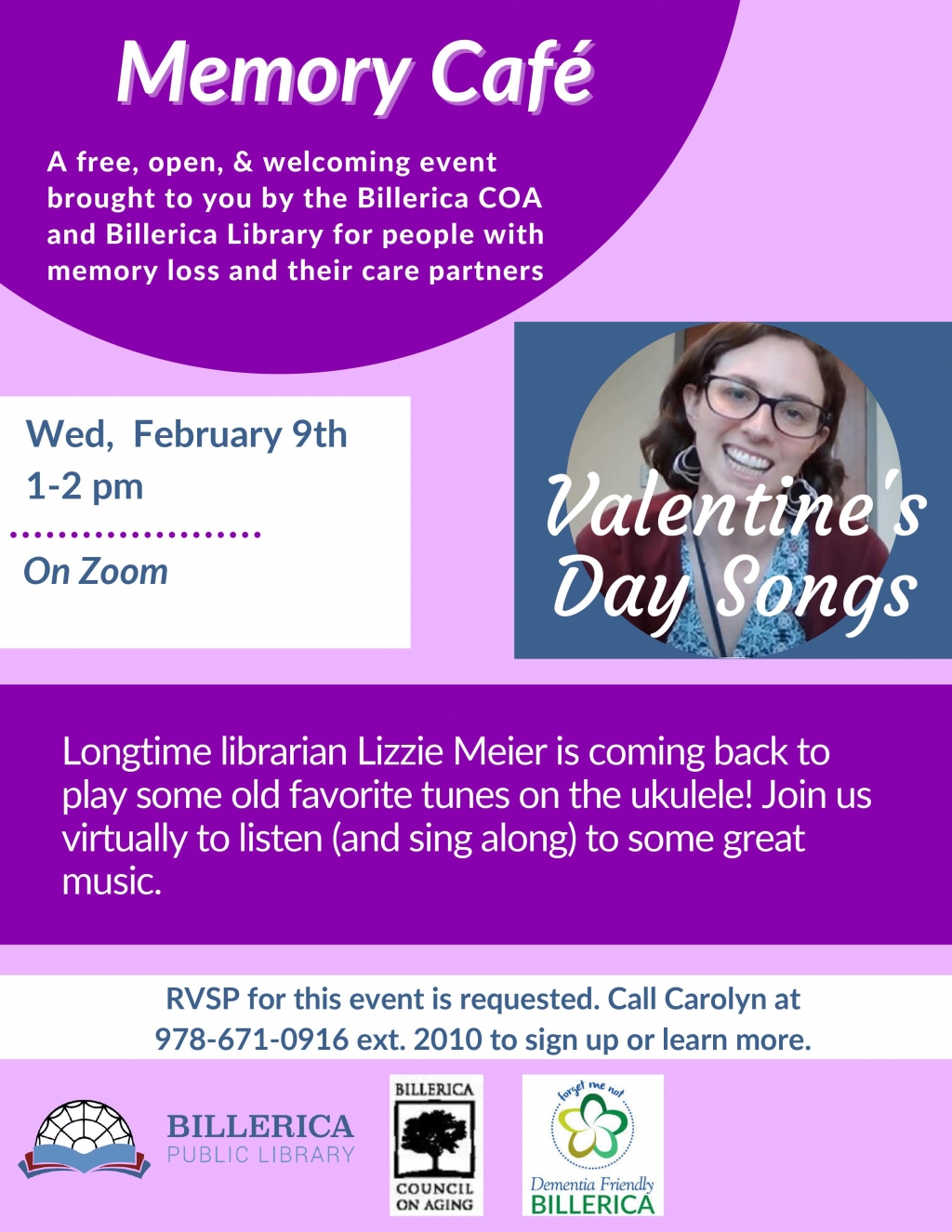 02/09/2022 | Virtual Memory Cafe with Lizzie Meier | Billerica Public ...