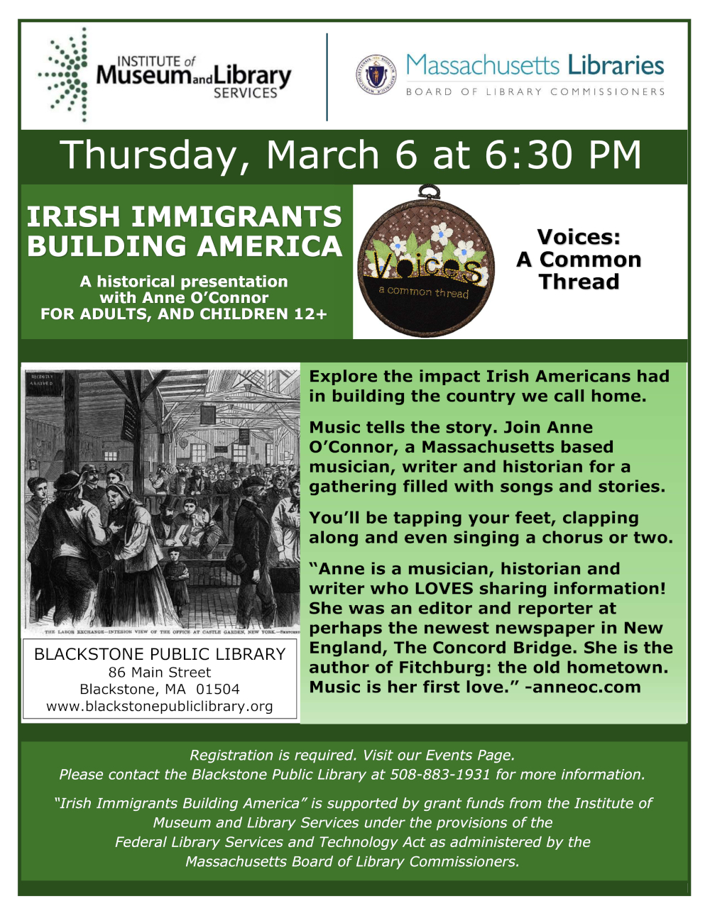 March 2025 Events | Blackstone Public Library