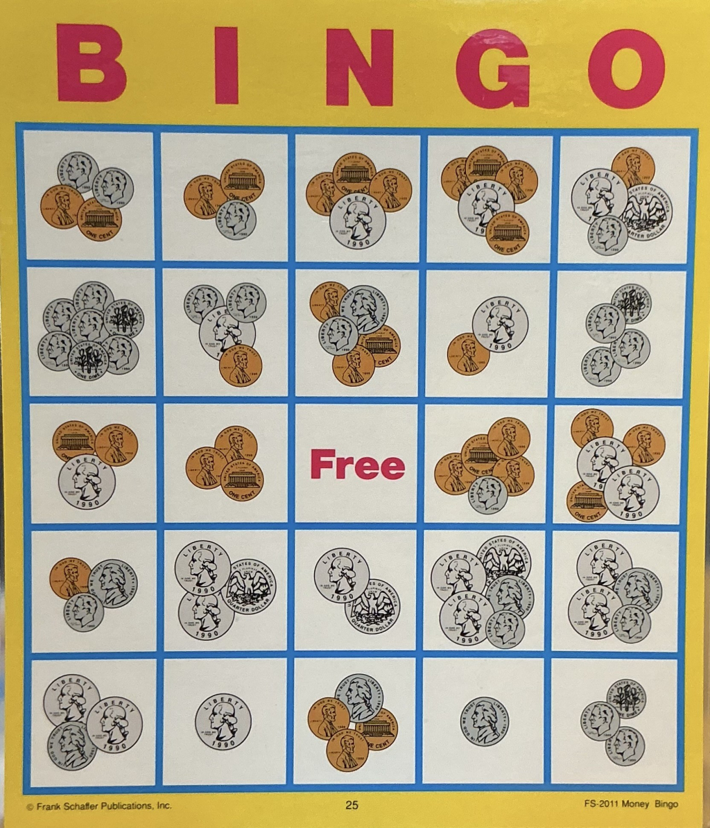 07/16/2025 | Money Bingo for Kids | Boxford Town Library