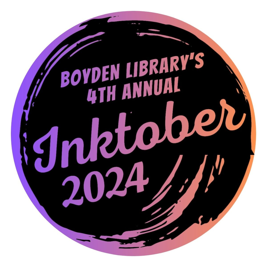 10/01/2024 | BOYDEN LIBRARY 2024 INKTOBER EVENT BEGINS! | Boyden Library