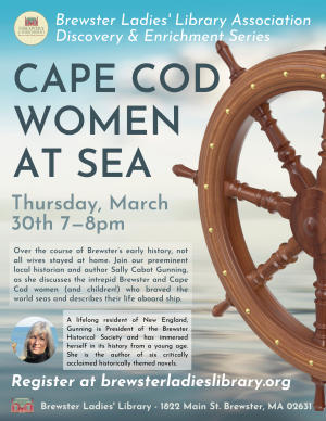 03/30/2023 | Discovery & Enrichment: Cape Cod Women at Sea | Brewster ...