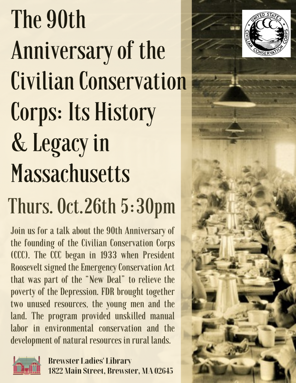 10/26/2023 | The 90th Anniversary of the Civilian Conservation Corps ...