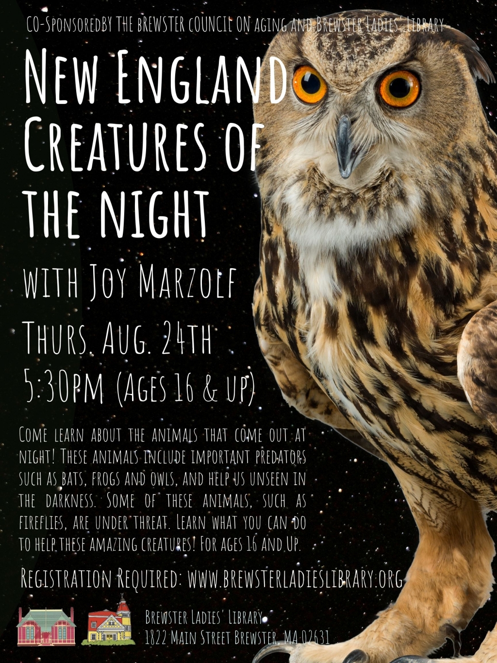 08/24/2023 | New England Creatures of the Night with Joy Marzolf ...