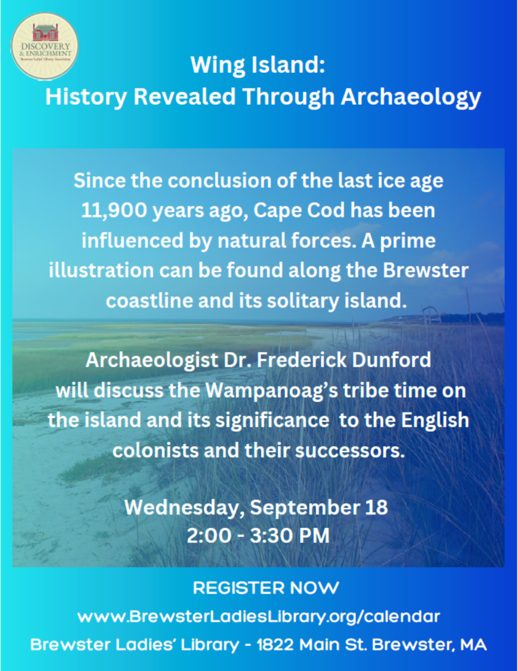 09/18/2024 | Discovery & Enrichment Series: Wing Island: History ...