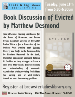 06/11/2024 | Books & Big Ideas: Book Discussion of "Evicted" by Matthew ...