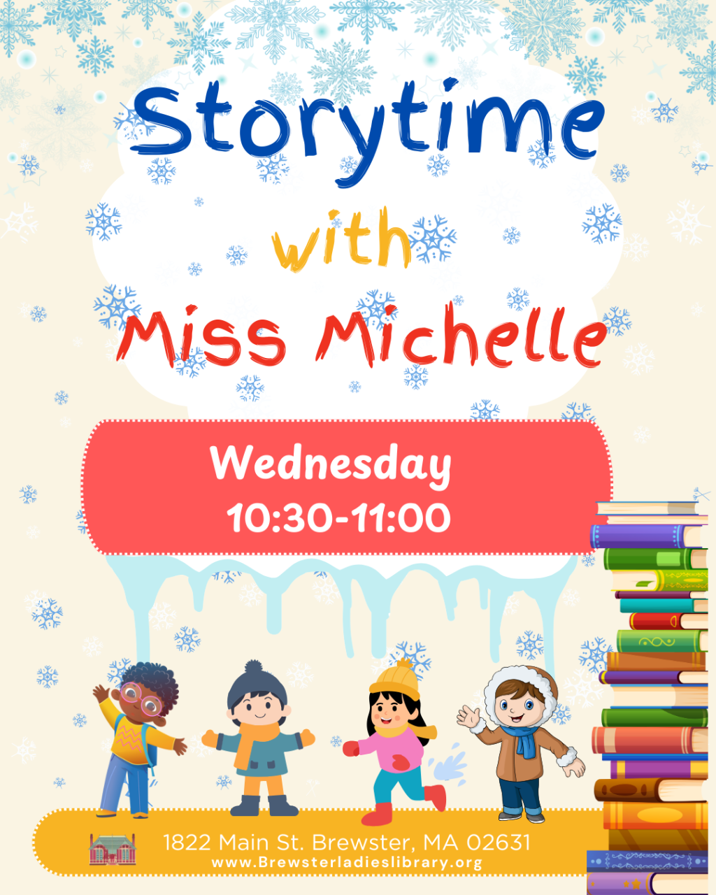 Wednesday, January 7, 2026 | Storytime | Brewster Ladies' Library
