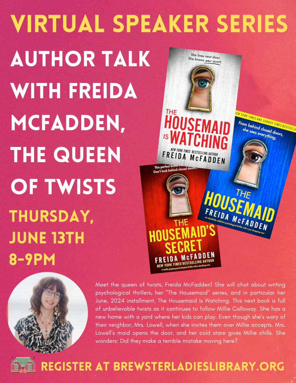 Thursday, June 13, 2024 | Virtual Speaker Series: Author Talk with ...