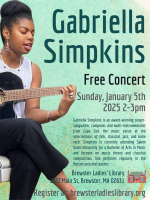 01/05/2025 | Sunday Concert Series: Gabriella Simpkins | Brewster ...